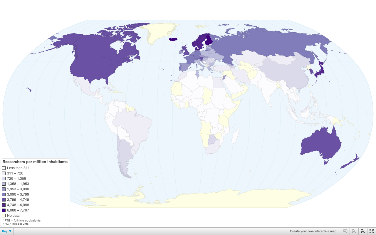 The Research Map of the World - Geoawesome