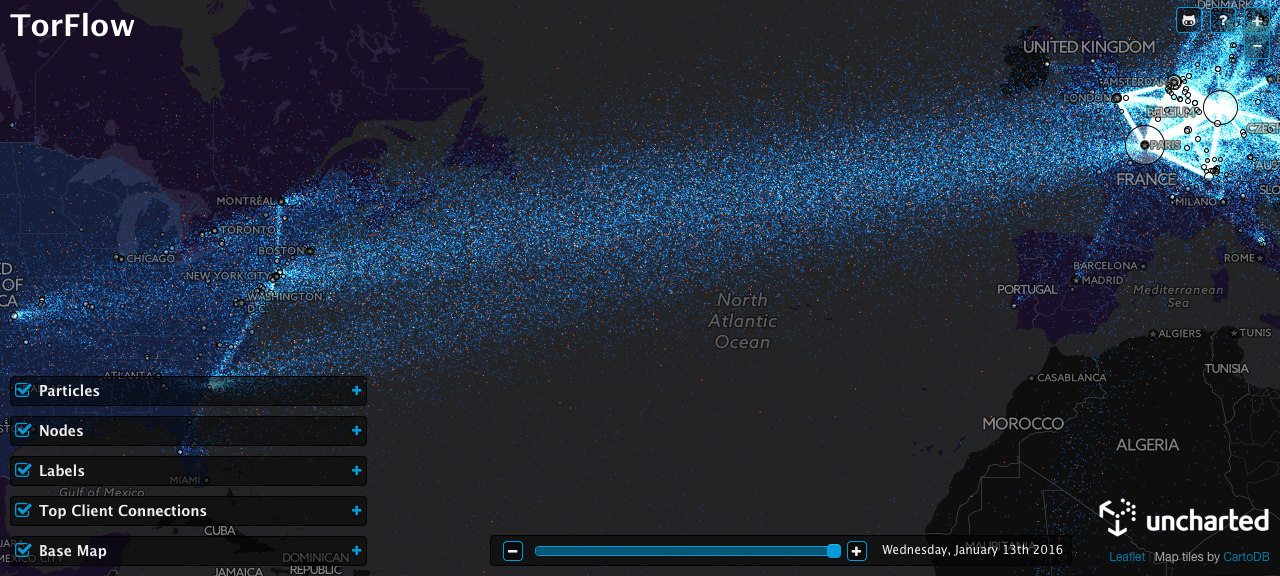 TorFlow: Visualising the Tor network - Geoawesome